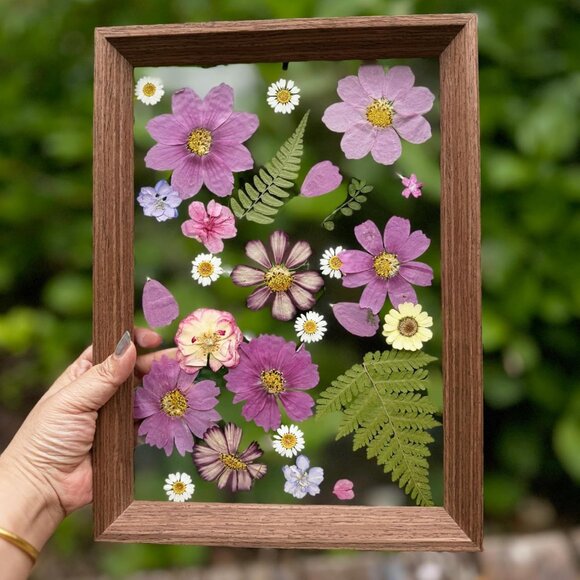 Art | New A4 Large Dried Pressed Flowers For Resin Purple Natural ...